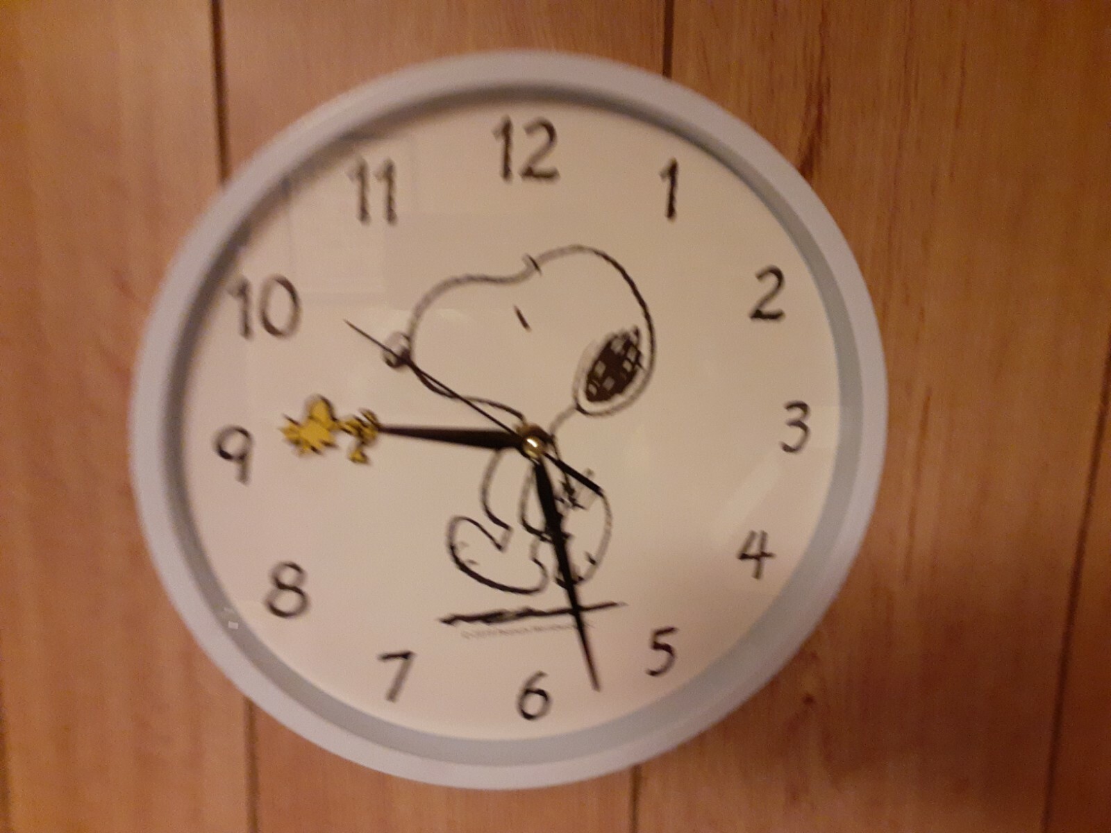 Peanuts Snoopy & Woodstock Wall Clock Works Rare Collectible Vintage ...