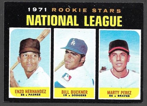 1971 TOPPS #529 NL ROOKIE STARS Hernandez / Bill Buckner / Perez EX ...