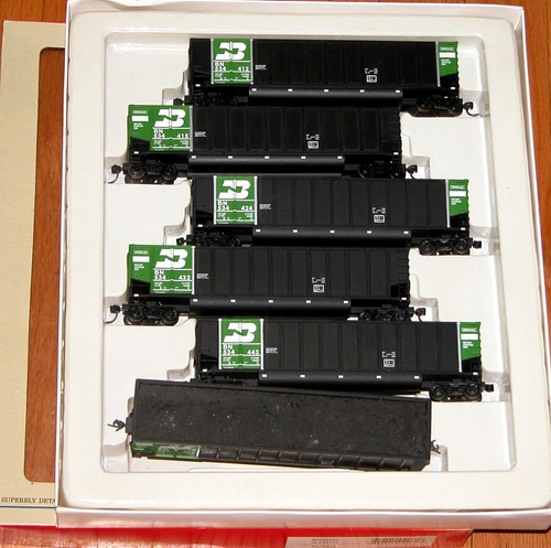 HO WALTHERS 932-5334 BETHGON WITH LOAD 6-PACK BURLINGTON NORTHERN BN ...