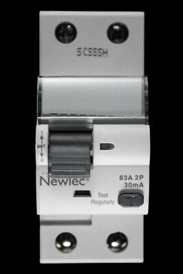 NEWLEC 63 AMP 30mA DOUBLE POLE RCD TYPE AC NLRCD6330A | eBay.de