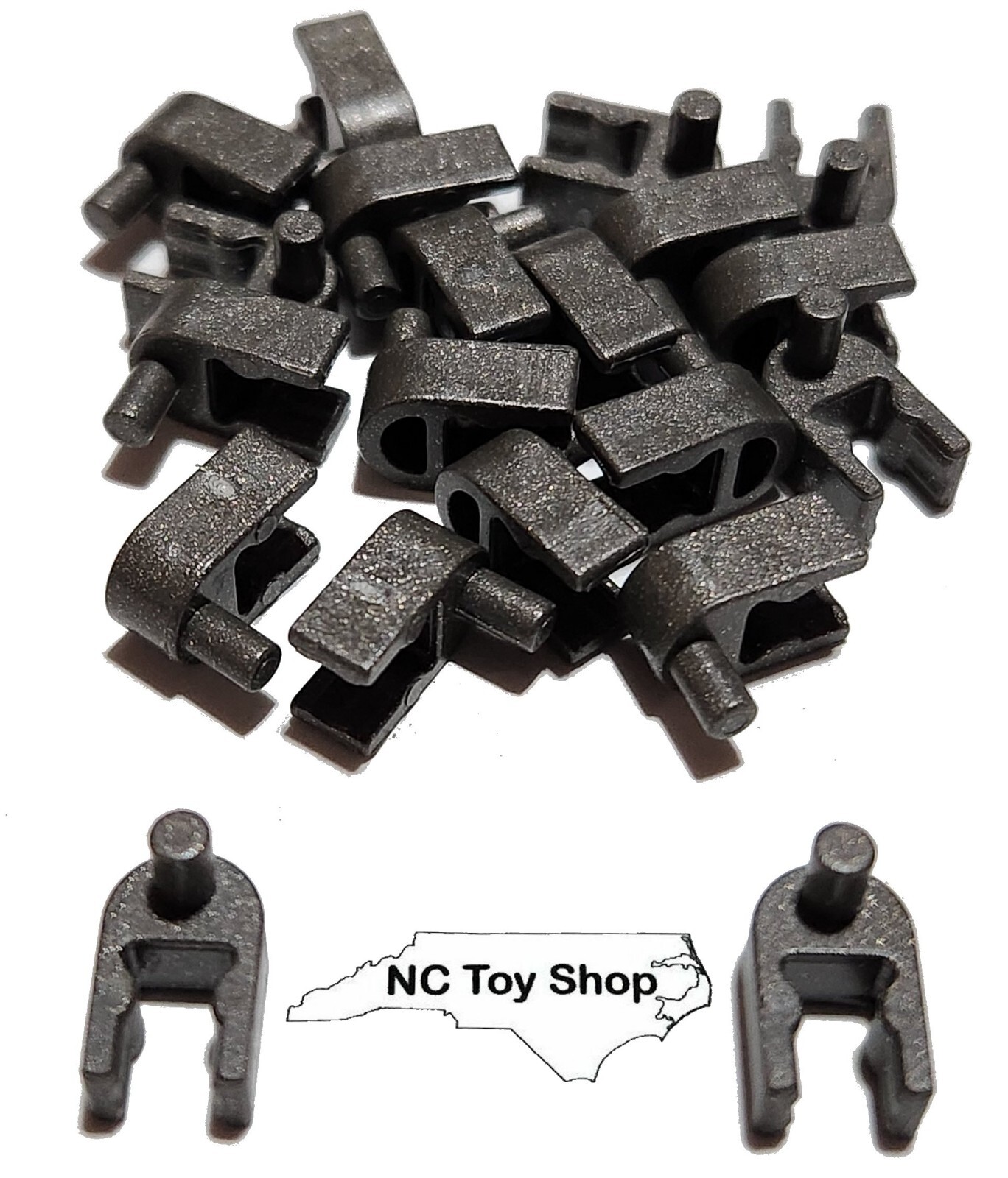 20 Rare MICRO K'NEX Bronze Clips Metallic Brown Wheel Gear Lock ...