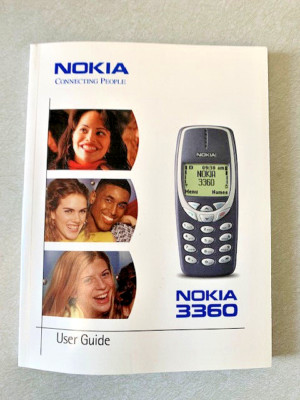 MINT CONDITION NOKIA 3360 USER MANUAL | eBay