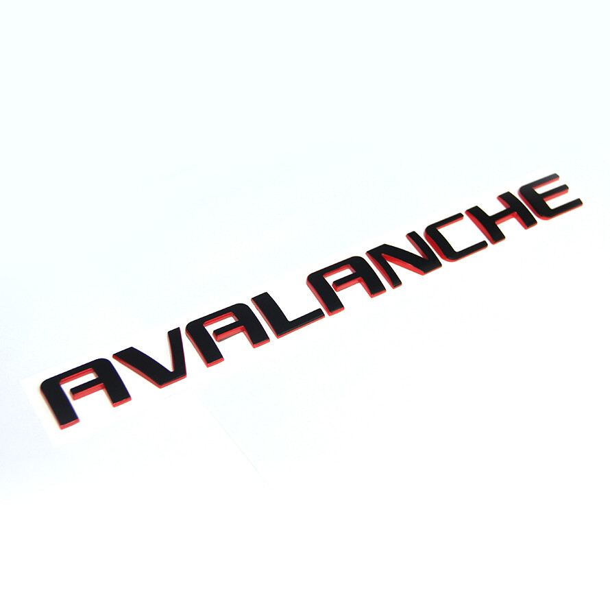 3x OEM Avalanche Redline Letter Emblem Badge fits Avalanche RedLine | eBay