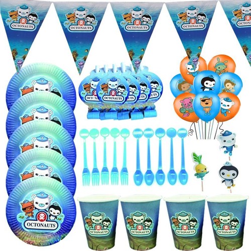 Octonauts Kids Birthday Party Supplies Decor Balloon Cup Plate Banner ...