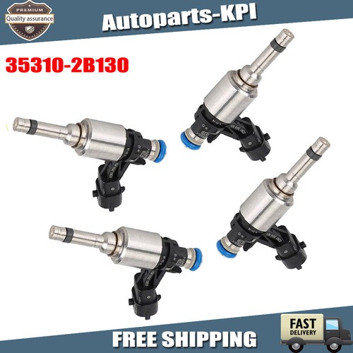 4 Pack Fuel injectors 35310-2B130 For Hyundai Veloster 1.6L Non Turbo ...