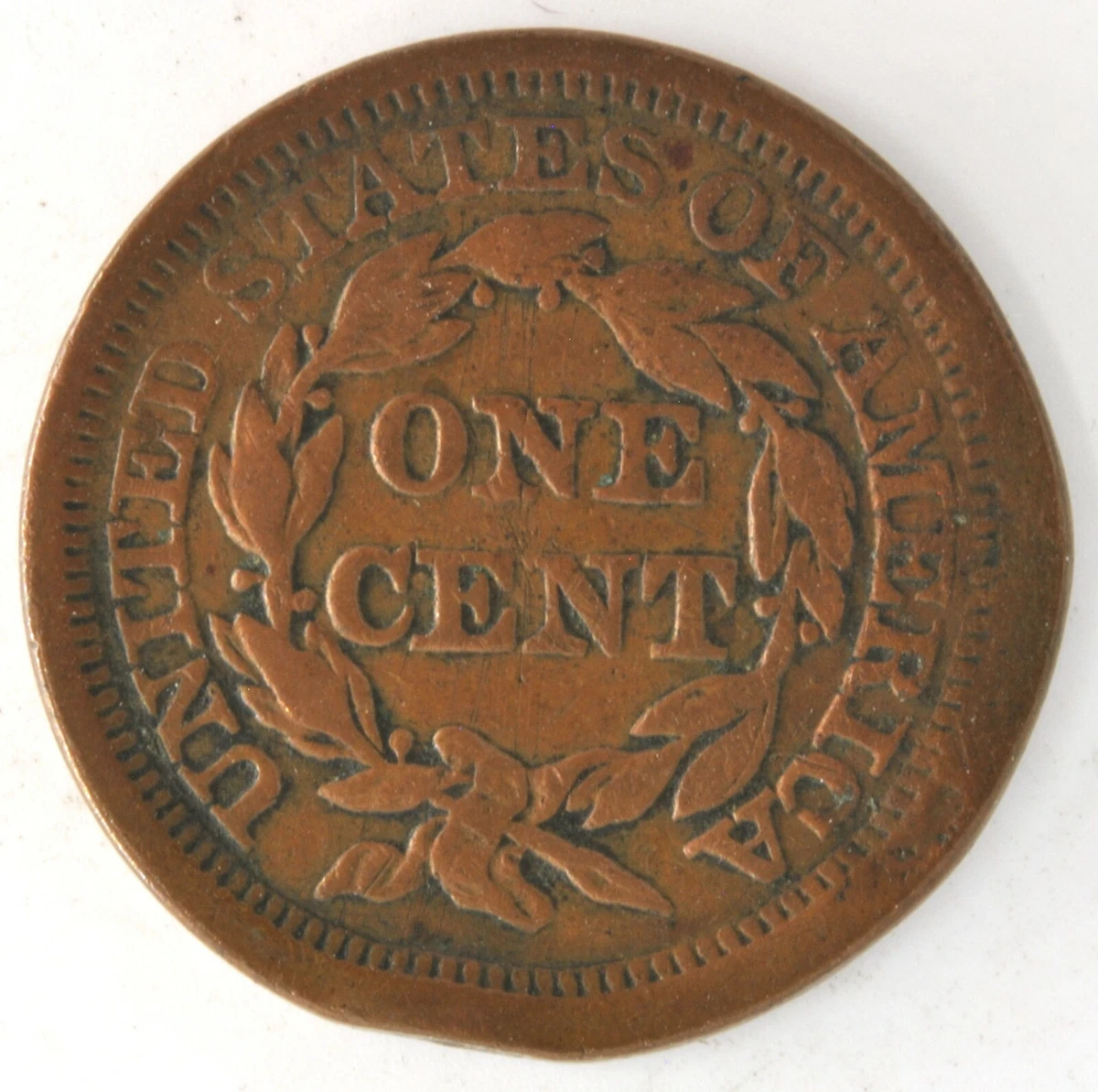 1853 One Cent Coin Us