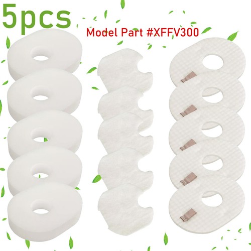 5 pack replacement shark rocket filter For HV300 series HV301 HV300W ...