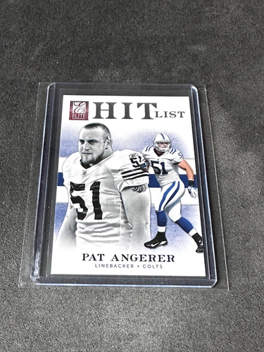 Pat Angerer 2012 Panini Elite Hit List 357/999 | eBay