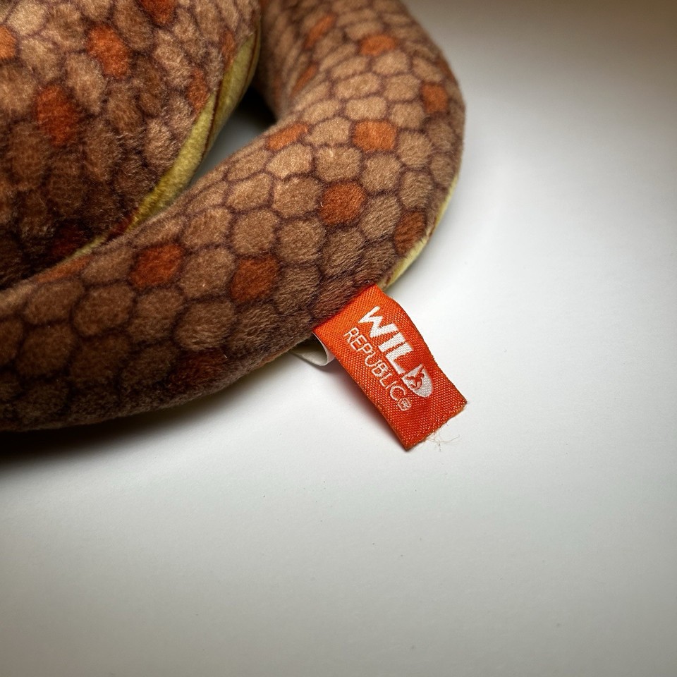 Wild Republic Plush Snake King Cobra Brown Stuffed Animal 14” Loose ...