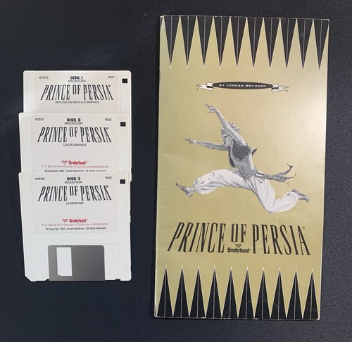 Game Prince Of Persia 1 Broderbund Macintosh Good 1992 Manual Floppy ...