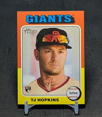 TJ Hopkins Rookie 2024 Topps Heritage High Number Card #628 San ...