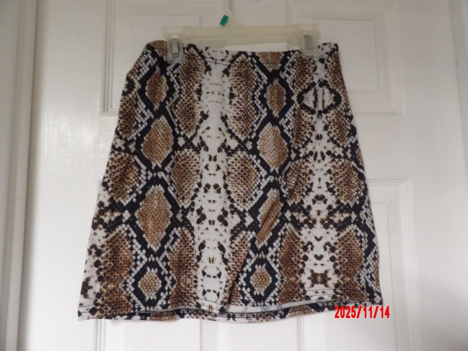 Womens Snake Print Skirt Size 10 By Pretty Little Things | eBay