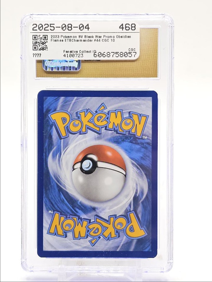 CHARMANDER 2023 POKEMON OBSIDIAN FLAMES ETB BSP A #044 CGC 10 Q0004 | eBay