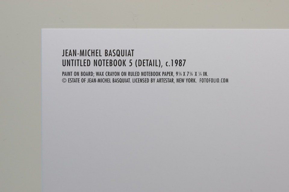 JEAN-MICHEL BASQUIAT: "NOTEBOOK 5" 1987, rare Art-Postcard NEW | eBay