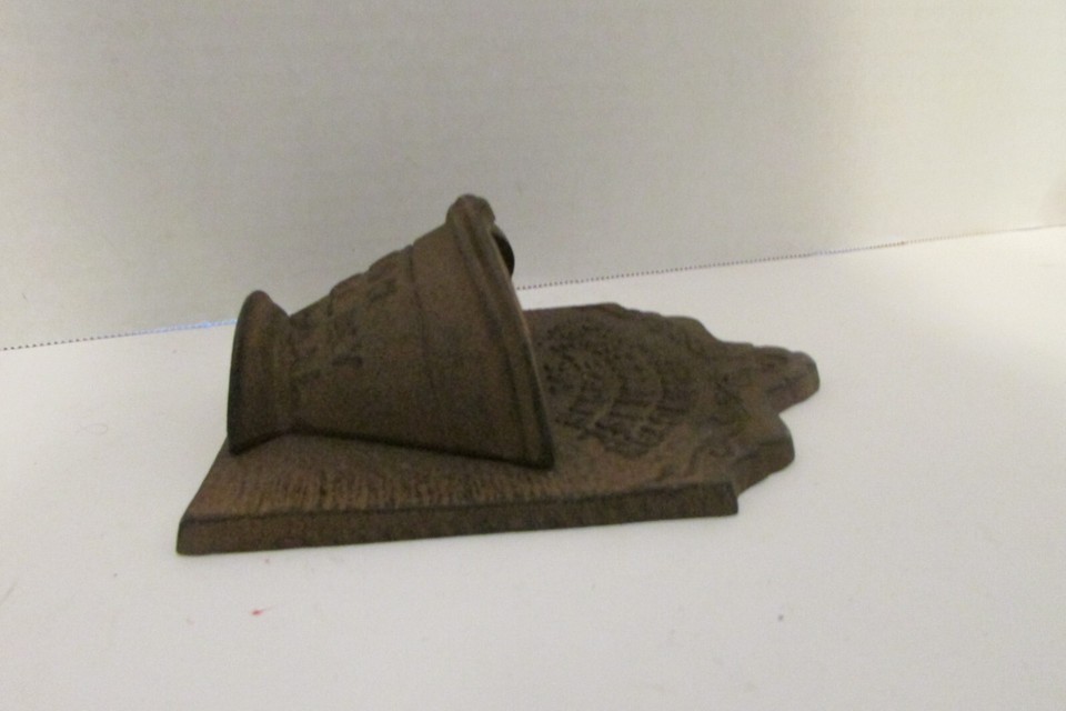 Heavy "LEHIGH VALLEY COAL" Cast Iron Match Holder JOHN REDDINGTON Wall ...