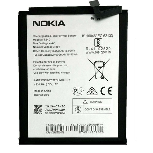 Nokia Batterie Original WT240 pour 3.2 4000mAh Pile New TA-1156 TA-1159 ...