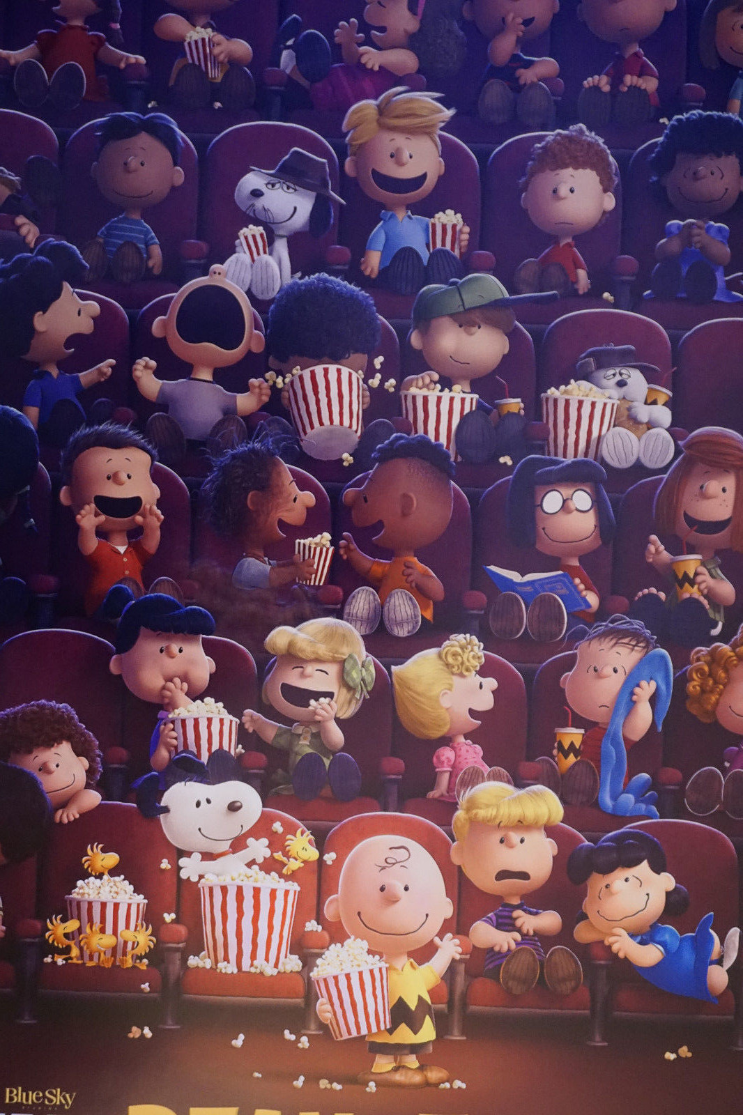 The Peanuts Charlie Brown Snoopy Lucy Linus Theater Movie Poster 24X36 ...