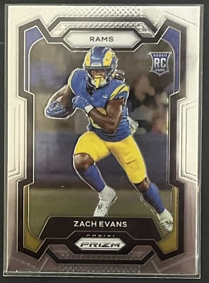 2023 Panini Prizm Football #359 Zach Evans RC Los Angeles Rams Rookie ...