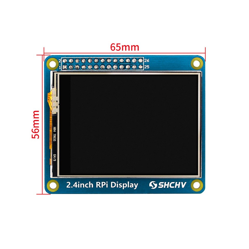 2.4" Touch Screen TFT LCD 320*240 Pixel Display for Raspberry Pi 4B 3B ...