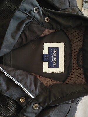 Triumph Motorcycle Jacket With Body Armor ( Sz Large ) With Body Armor ...
