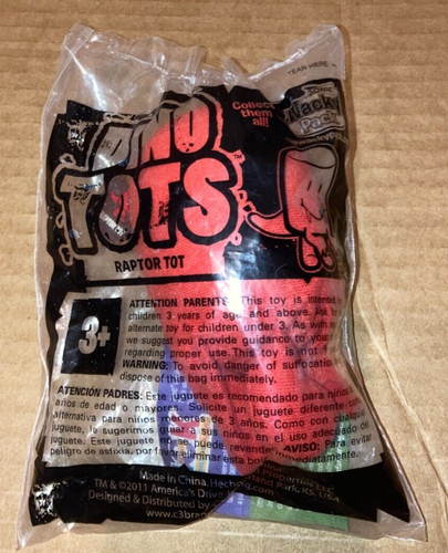 2011 DINO TOTS PLUSH SONIC DRIVE IN KIDS MEAL TOY - RED RAPTOR TOT | eBay