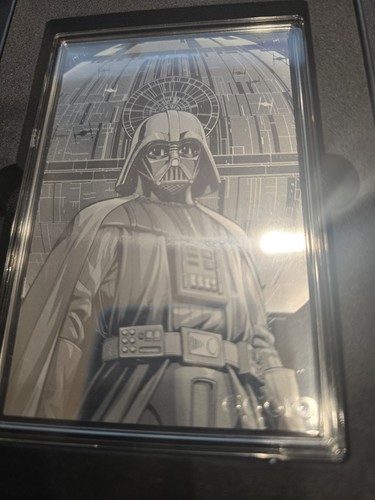 Agoro Fully ENGRAVED Star Wars Darth Vader 5g Pure Silver Foil Tier 3 ...