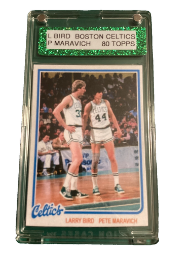 1980 Topps Style Larry Bird & Pete Maravich Card Celtics w/ Zion Mag ...
