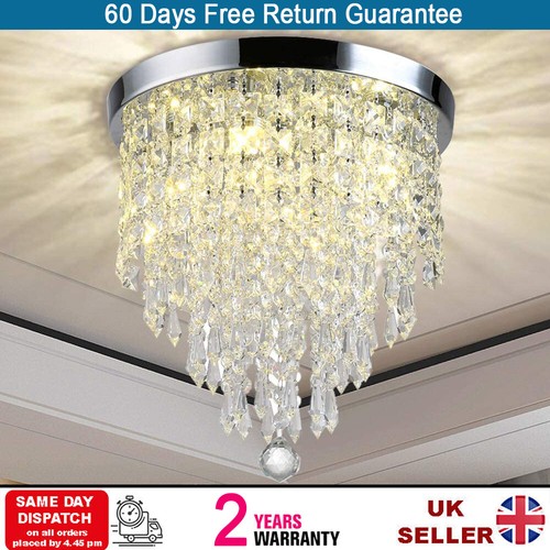 Modern LED Crystal Ceiling Lights Pendant Chandelier Lamp for Living ...