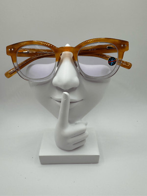 eyebobs Waylaid reading glasses strength 3.50 clear brown new without ...