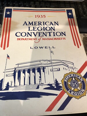 1935 Lowell, Mass American Legion Convention Program Guidebook | eBay