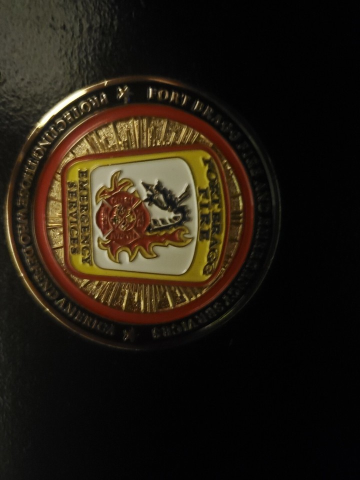 Fort Bragg NC Fire and Rescue Challenge Coin | eBay