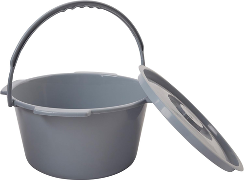 Commode Replacement Bucket with Handle and Lid, 7.5 qt, 1 Count | eBay