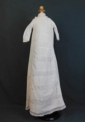 1800s Victorian Baby Gown, Embroidered Cotton Dress, fits 20 inch chest ...