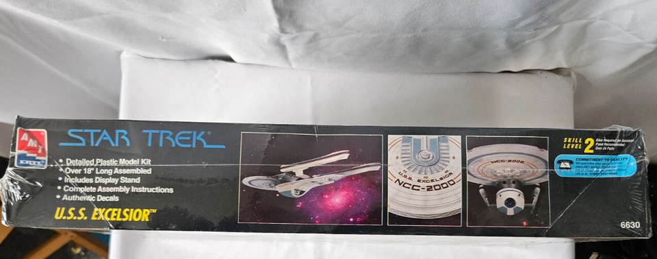 Star Trek U.S.S. Excelsior Model Kit - NIB - Sealed - AMT/Ertl - 1994 ...
