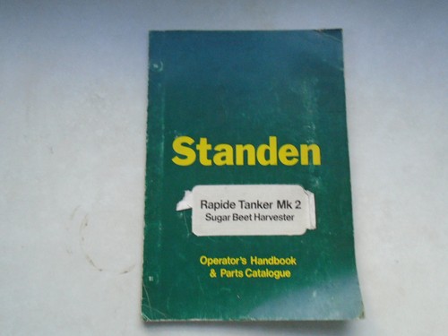 Standen Rapide Tanker Mk2 Harvester Handbook | eBay UK