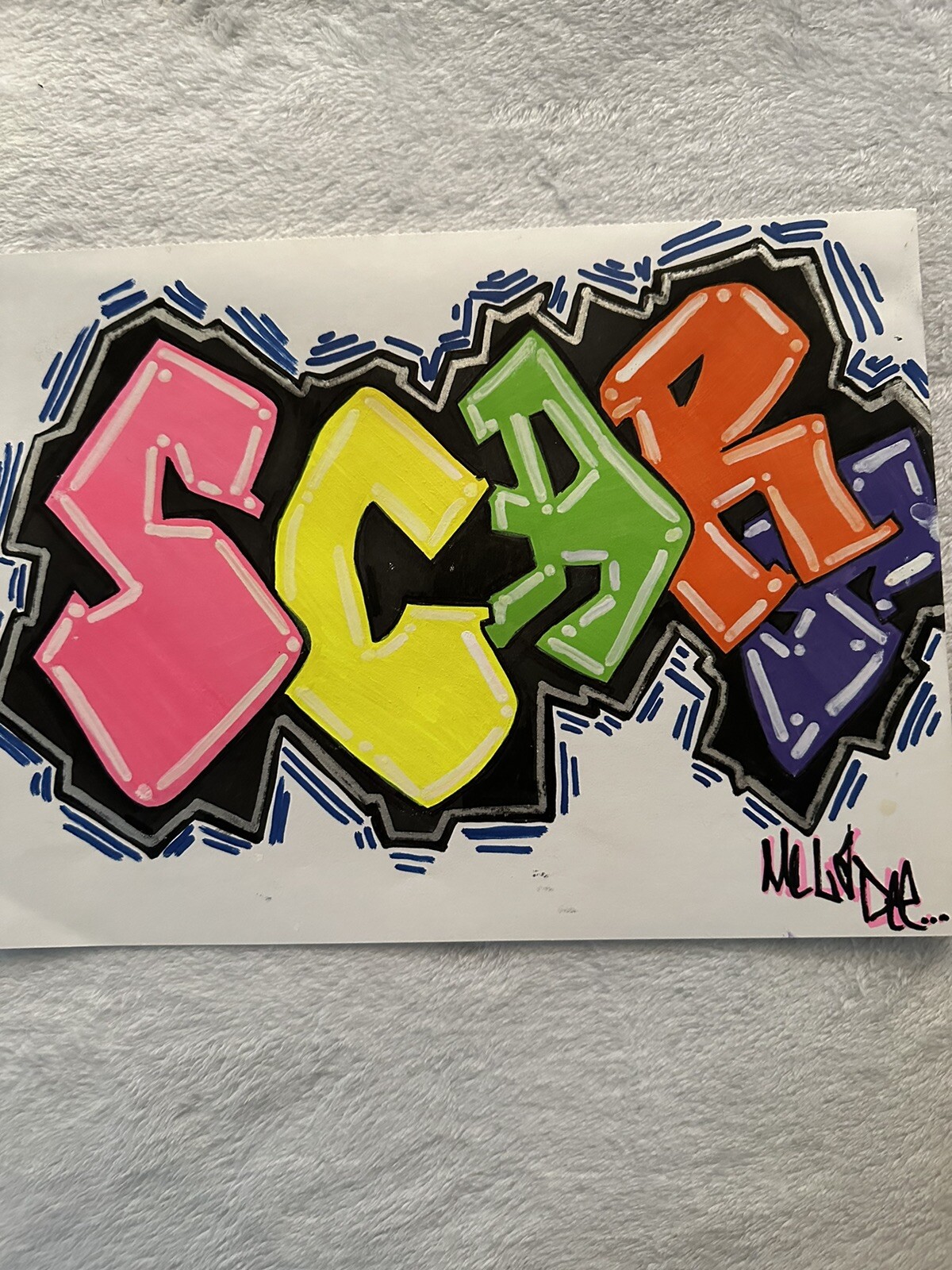 Graffiti Art Sketch “Scars” Original | eBay
