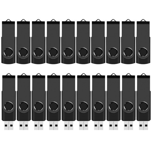 USB Flash Drive 4GB 20 Pack USB 2.0 Flash Drives Bulk 4 GB Thumb Drive ...