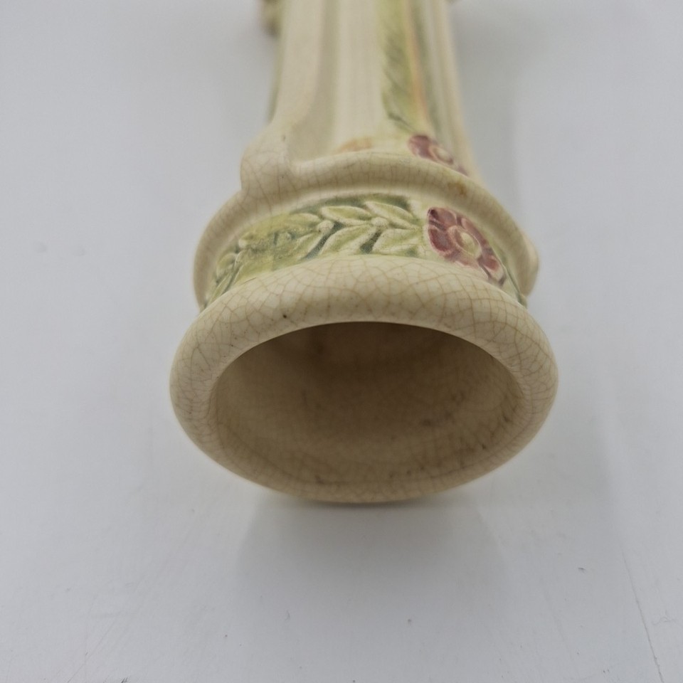 Weller Pottery Roma 3 Handled Vase Tall Floral Unmarked | eBay