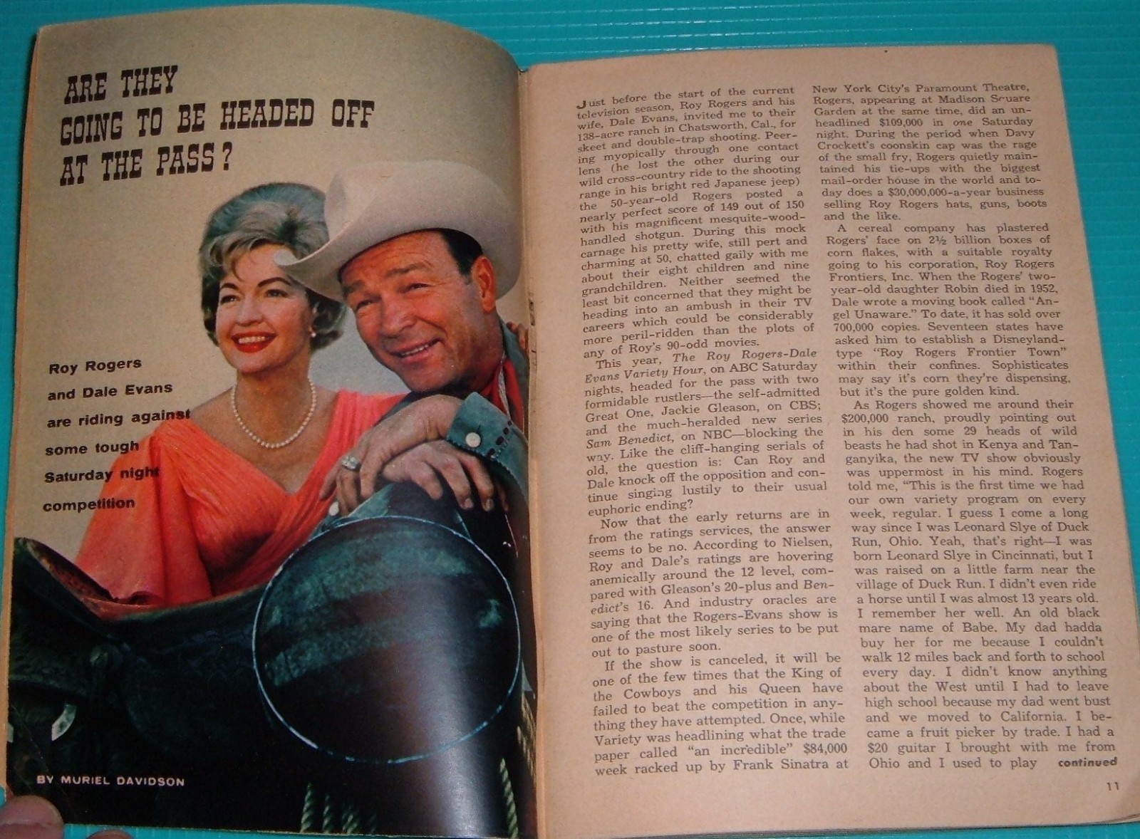 1962 TV GUIDE~DISNEY MOUSEKETEER~ROY ROGERS DALE EVANS~CHESTY POTATO ...