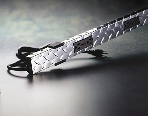 Wiremold PM48TC Plugmold Tough 4 Foot 10 Outlet Diamond Aluminum Power ...