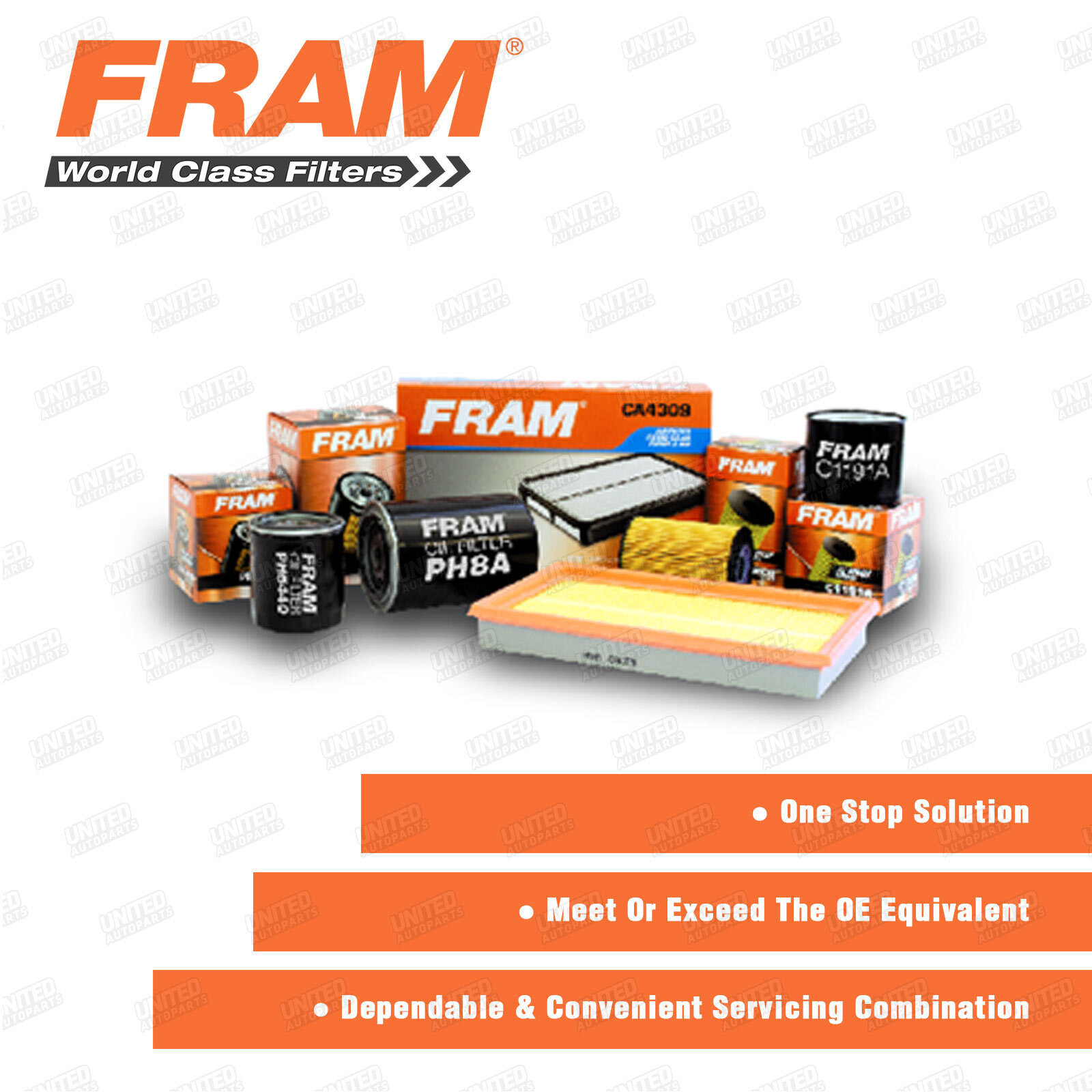Fram 4WD Filter Service Kit for Nissan Patrol GU 4.2 Turbo Excellent ...