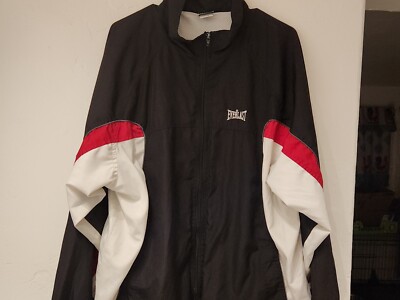 Everlast Puffer Jacket Mens Size XL Black Gold Y2K Boxing | eBay