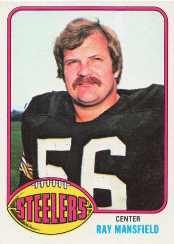 1976 Topps Football Ray Mansfield Pittsburgh Steelers #301 | eBay
