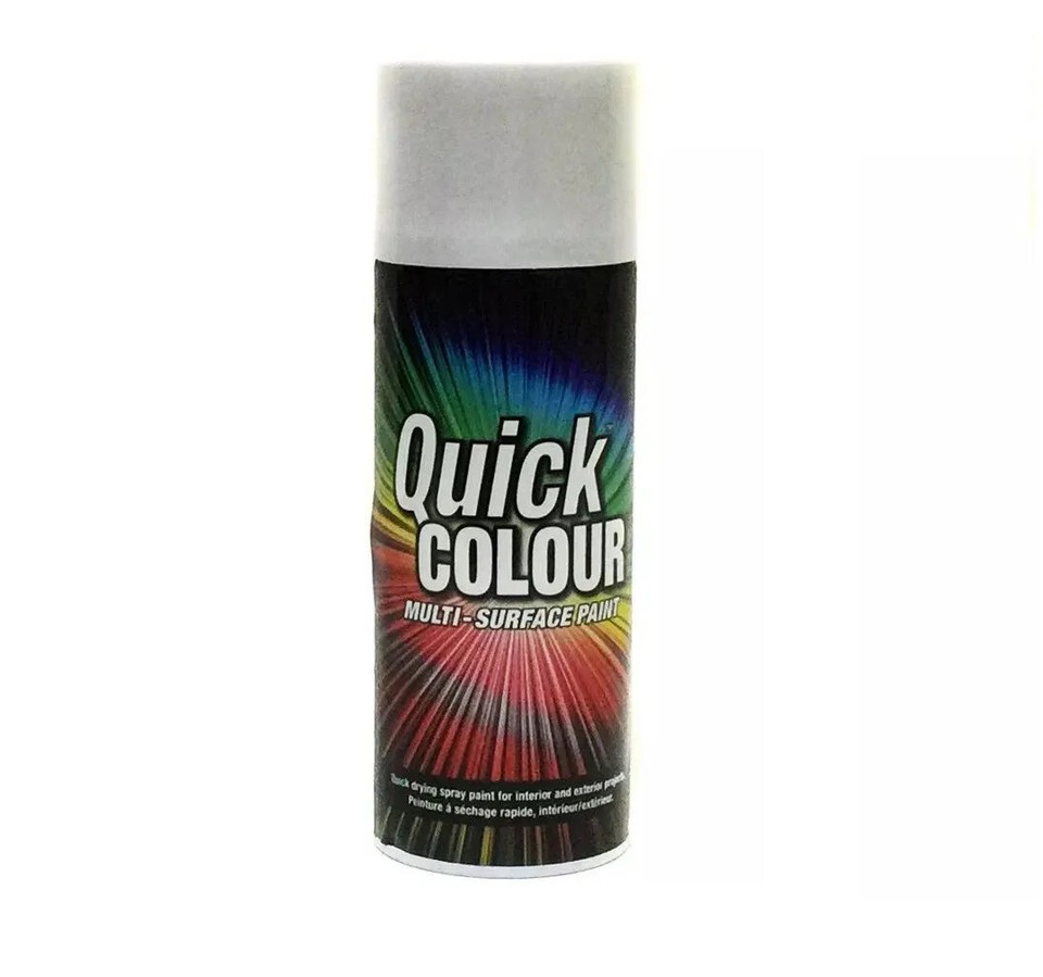 Quick Colour Multi Purpose All Surface Spray Paint 400ml Mat Gloss ...