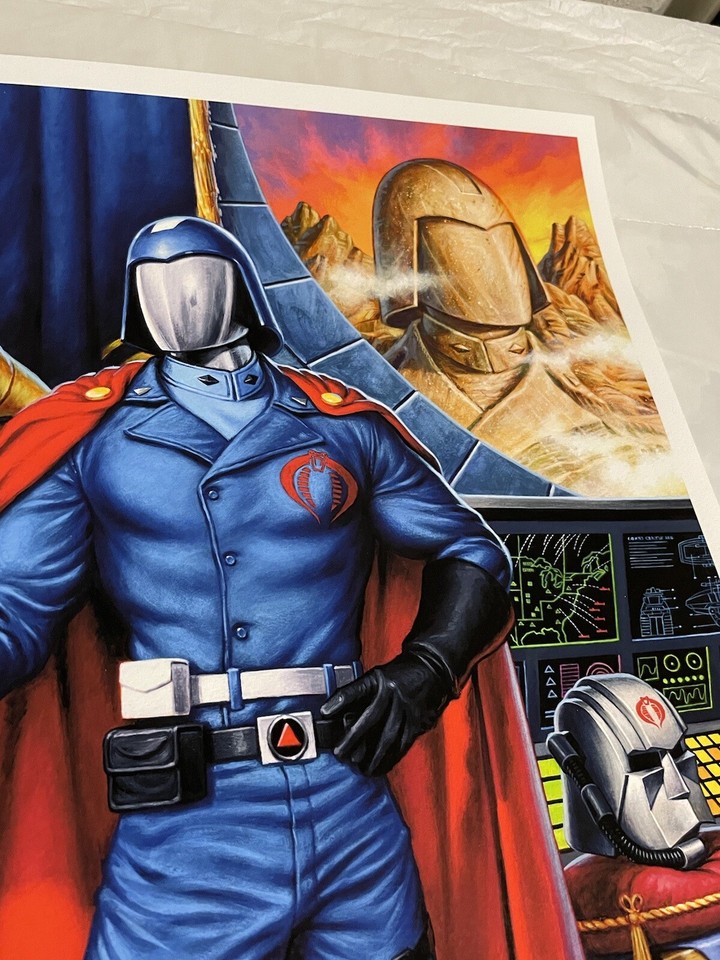 Cobra Commander art print Jason Edmiston GI Joe Mondo #/100 signed SDCC ...