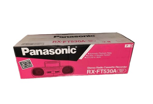 Panasonic RX-FT530A AM/FM Stereo Radio Dual Cassette Recorder Vintage ...