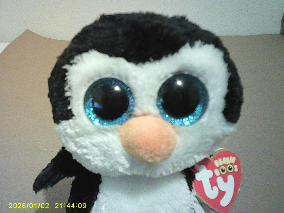TY Beanie Boos - WADDLES the Penguin (Glitter Eyes) (6 inch) - MWMTs ...