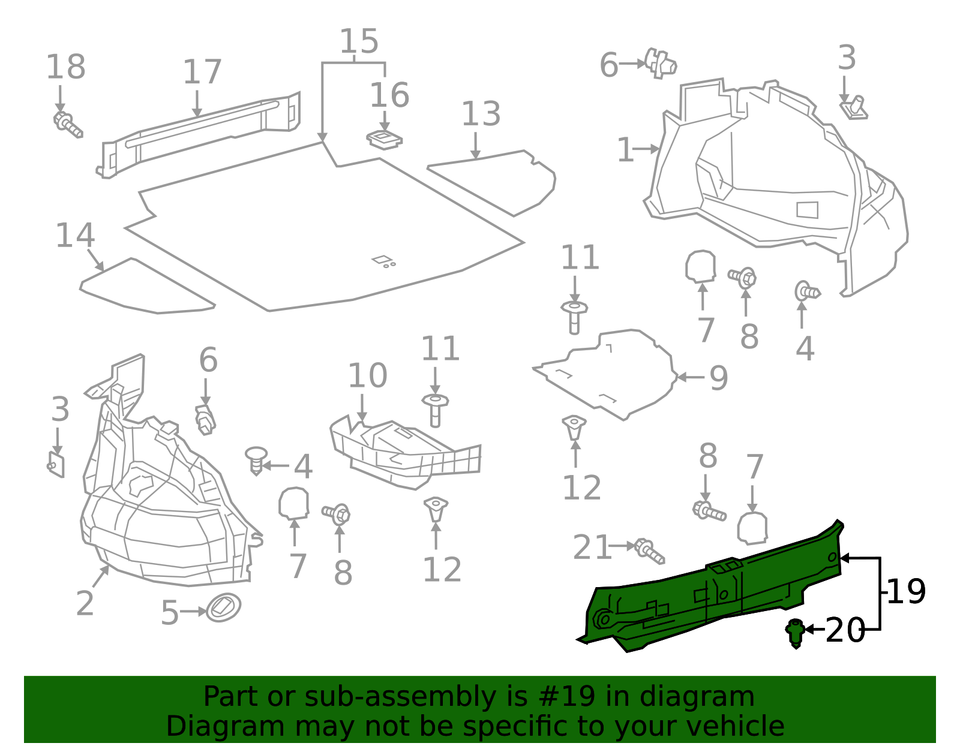 Genuine Lexus Trunk Trim Scuff Plate 58387-06120-C0 | eBay