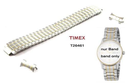 Timex Replacement Band T26461 Flexible Strap Stretch 18mm Stainless ...