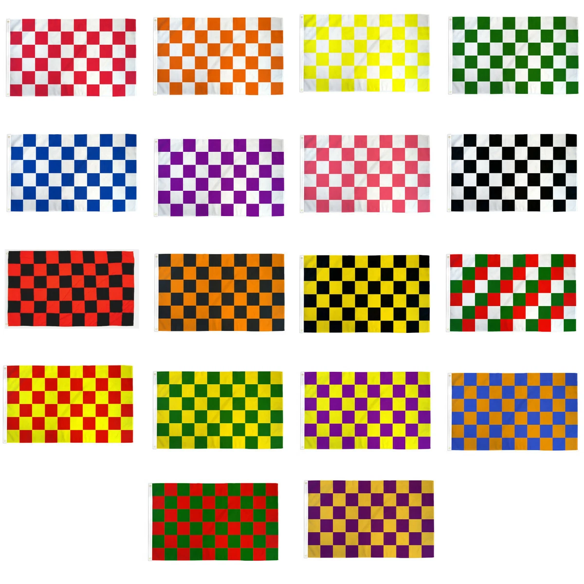 Red And White Checkered Flag
